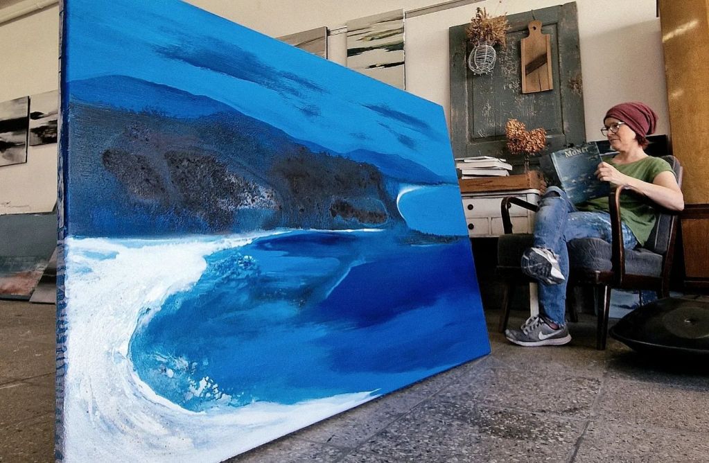 Tropisches Motiv als grossformatiges Kunstwerk - Conny Niehoff ...